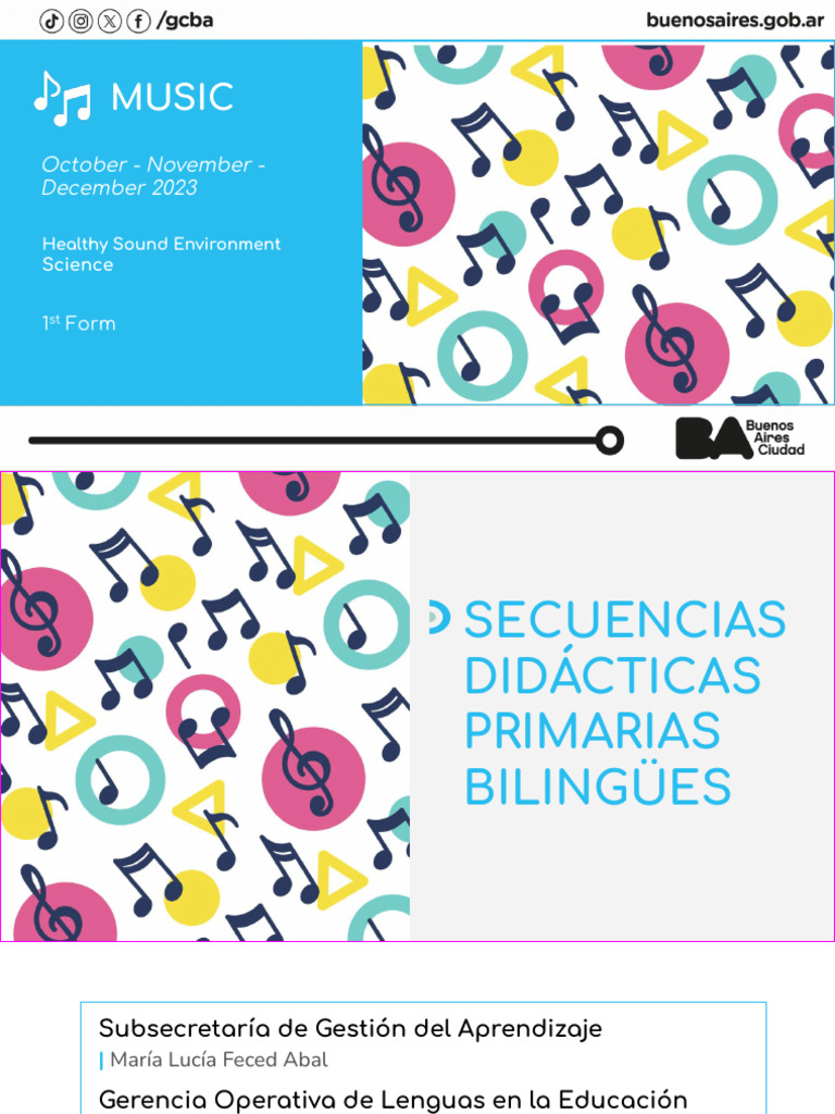 Música y Sonido en Educación Bilingüe | PDF | Multilingüismo ...