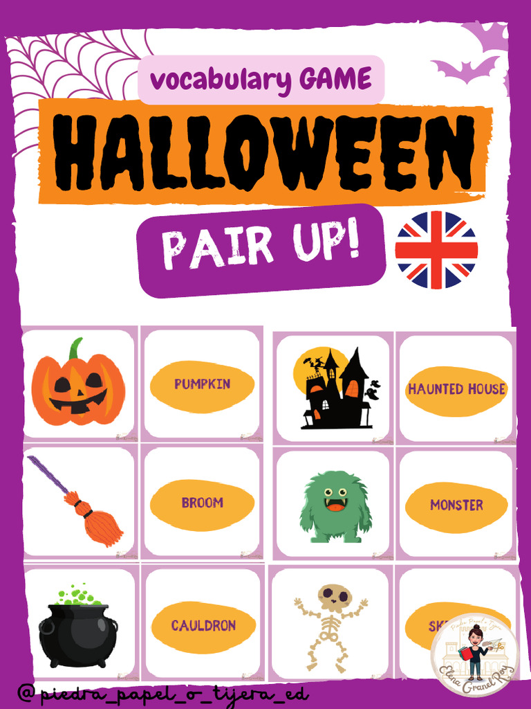 Juego de Vocabulario de Halloween | PDF