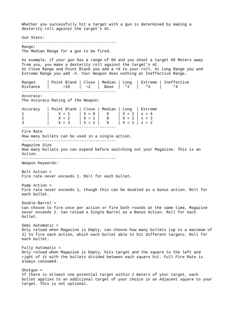 Gun Mechanics and Firing Modes Guide | PDF | Military Technology ...