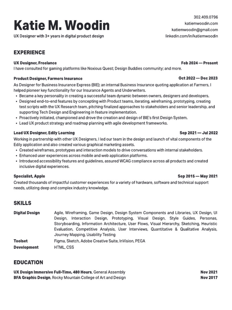 Katie M. Woodin Resume | PDF | Computing | Information Technology