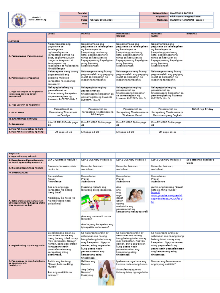 Q3-Week4-Dll-Esp 2 | PDF