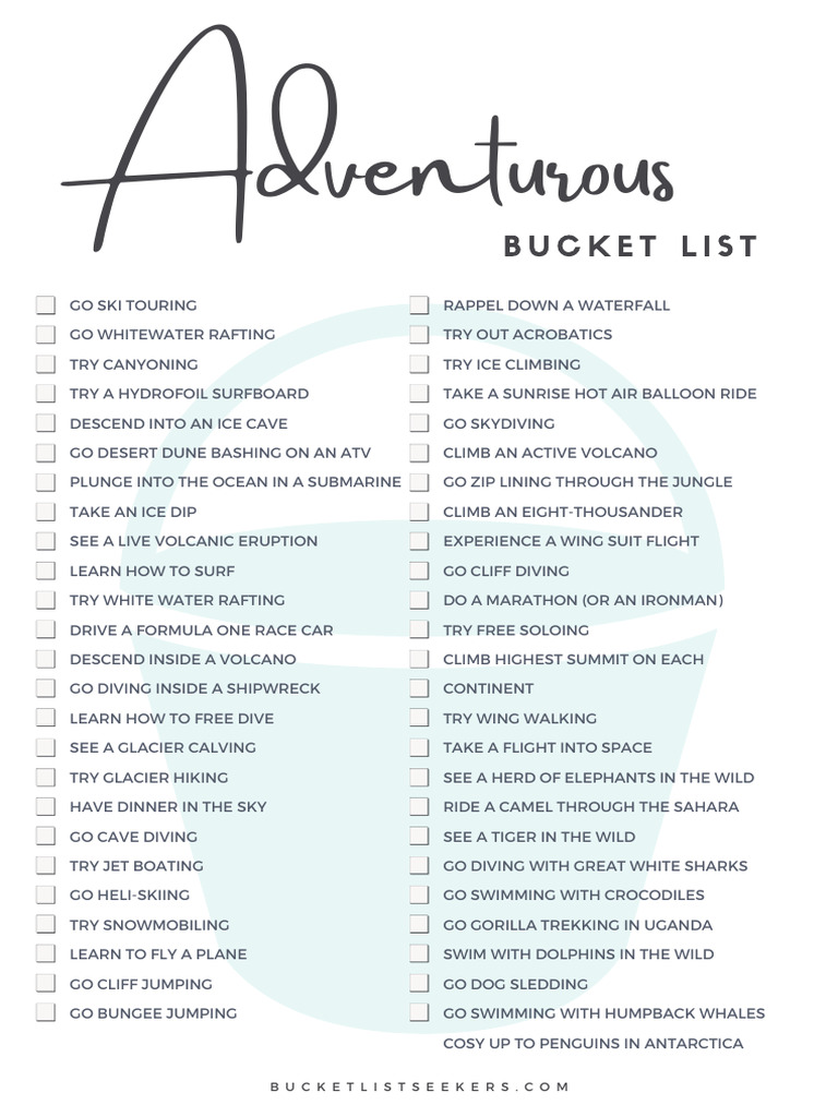 Crazy-Bucket-List-Freebie | PDF