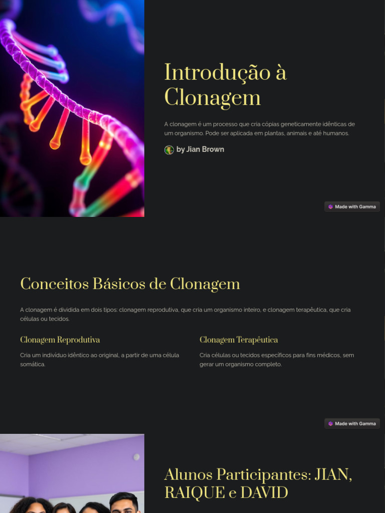 Introducao A Clonagem | PDF | Clonagem | Genética