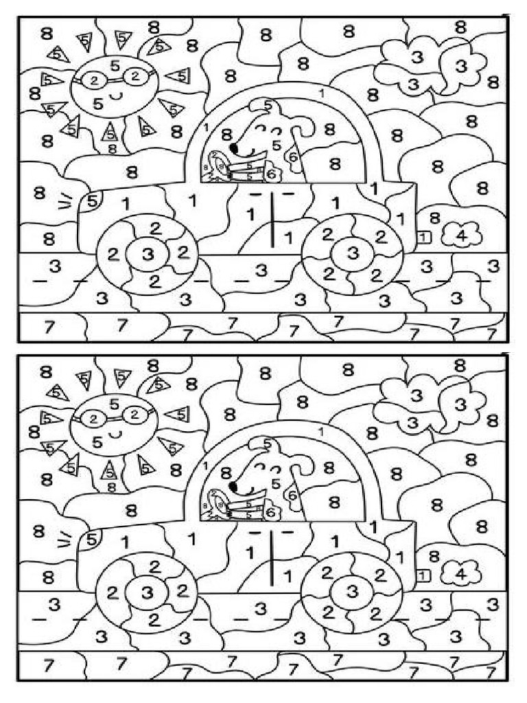 Color by Numbers-Car | PDF