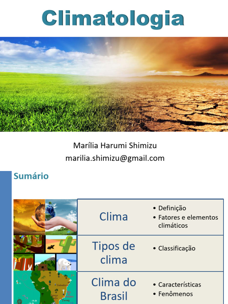Aula Climatologia | PDF | Clima | Clima