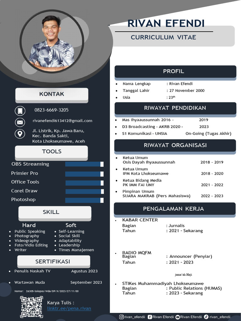 CV & Portofolio - Rivan Efendi PDF | PDF