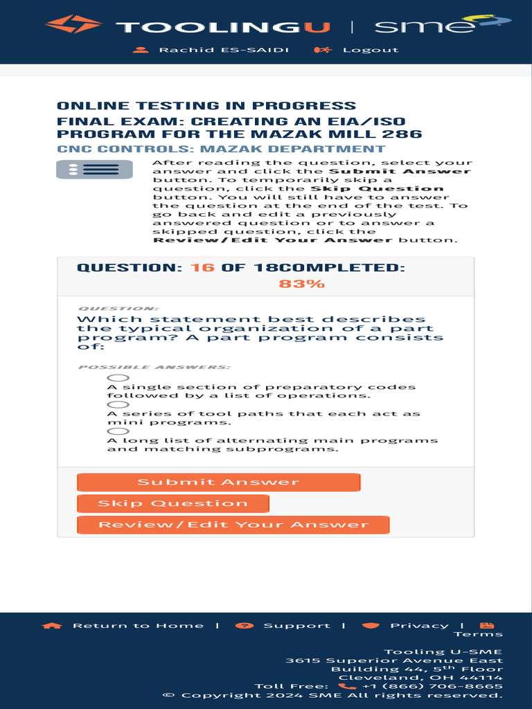 Online Testing in Progress | PDF