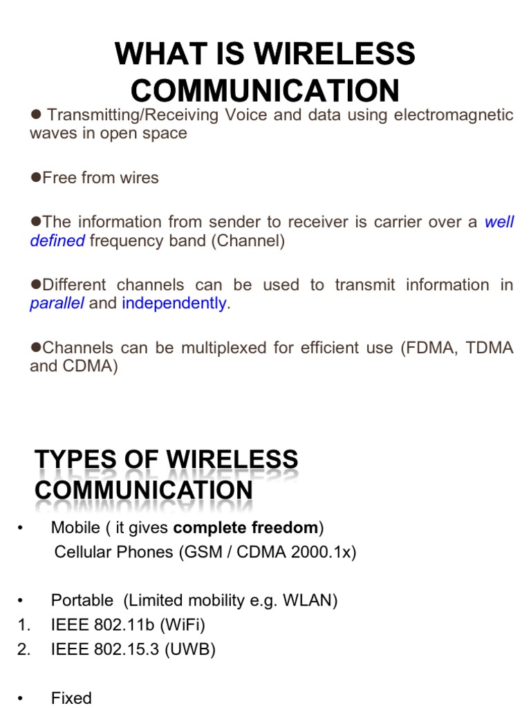 What Is Wireless Communication | PDF | Cellular Network | Radio Spectrum