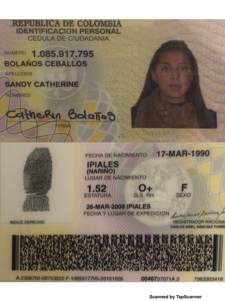 Identificación Colombiana | PDF