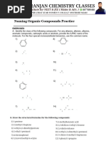 Organic Nomenclature Practice Question Bank | PDF