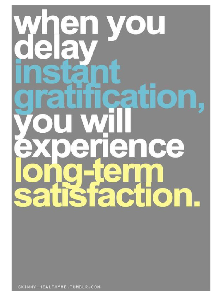 delay gratification | PDF
