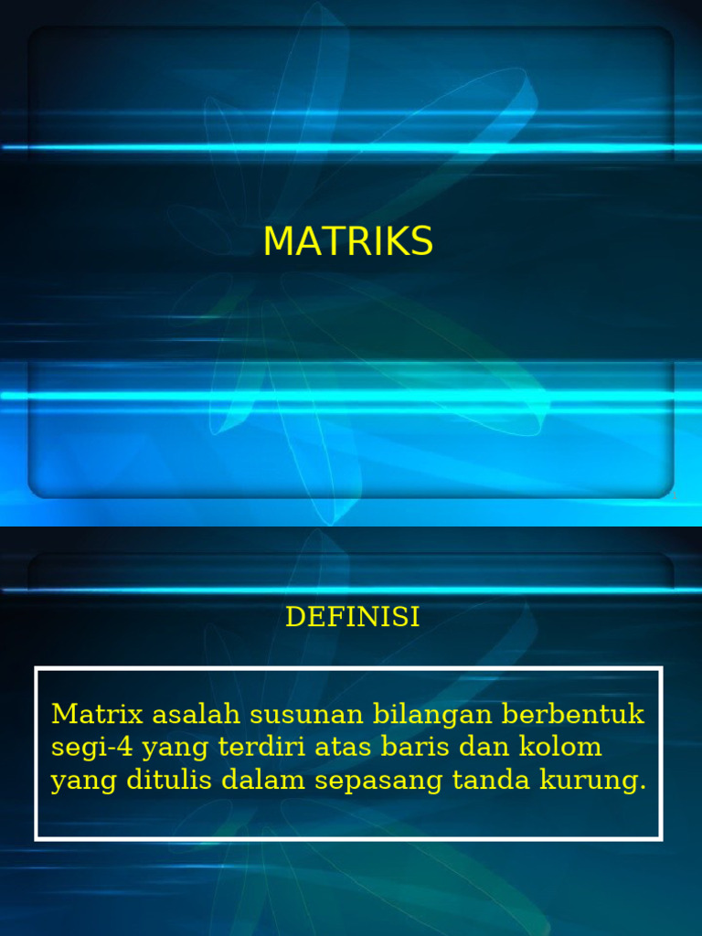 Jenis dan Determinan Matriks | PDF | Mathematical Analysis | Mathematics