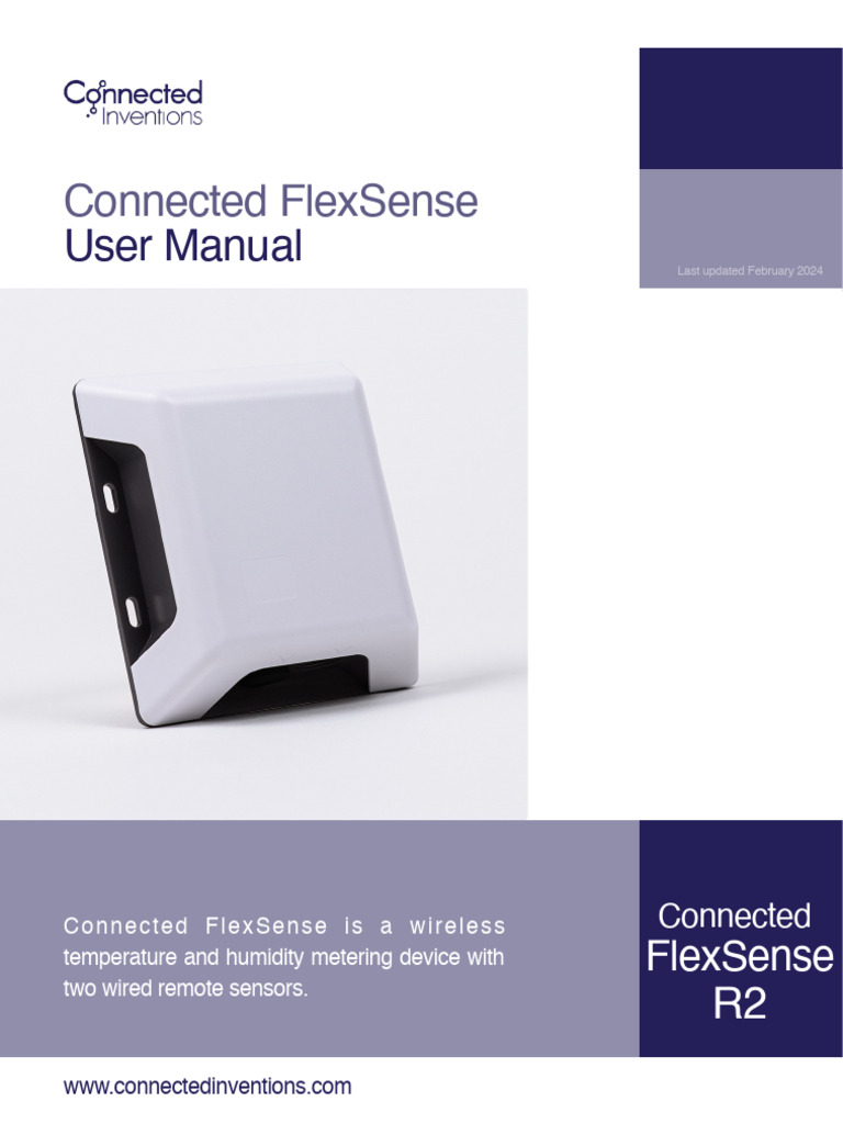 FlexSense IoT Sensor User Manual | PDF | Humidity | Bit