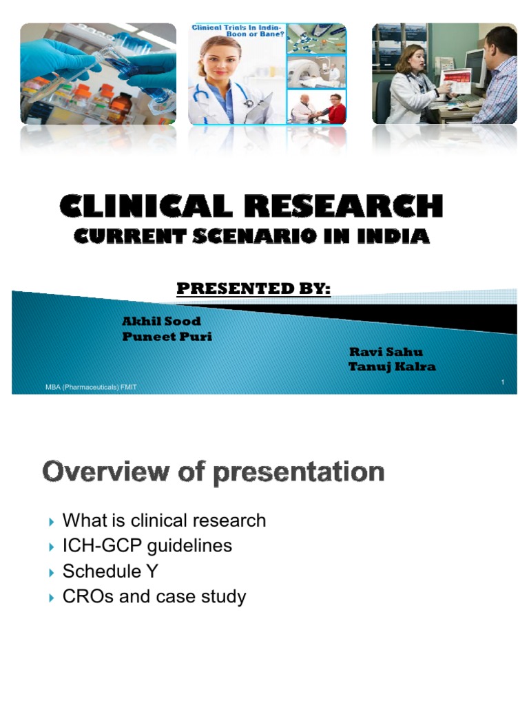 An overview of clinical research methodology including ICH GCP ...