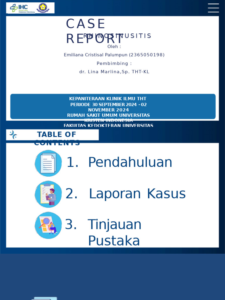 (PDF)_PPT_Grace Nasya Herlis Slarmanat_Case Report Rhinosinusitis_THT RS UKI (2) | PDF