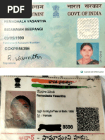 Sample Aadhaar Cards | PDF