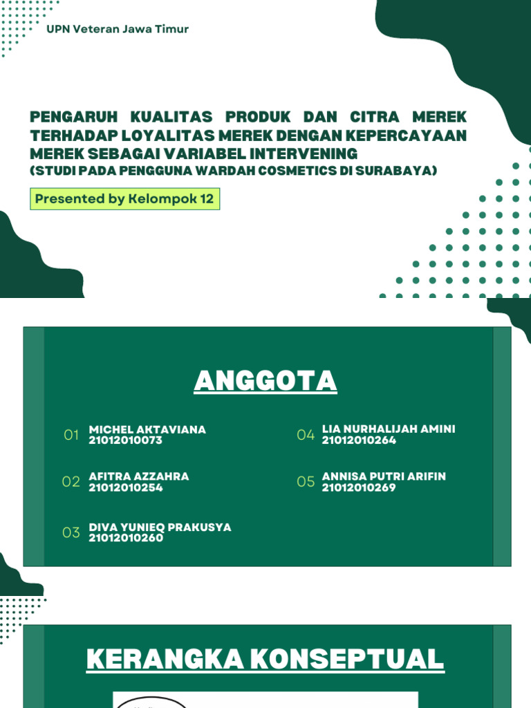 Pengaruh Kualitas Produk Dan Citra Merek Terhadap Loyalitas Merek Dengan Kepercayaan Merek ...