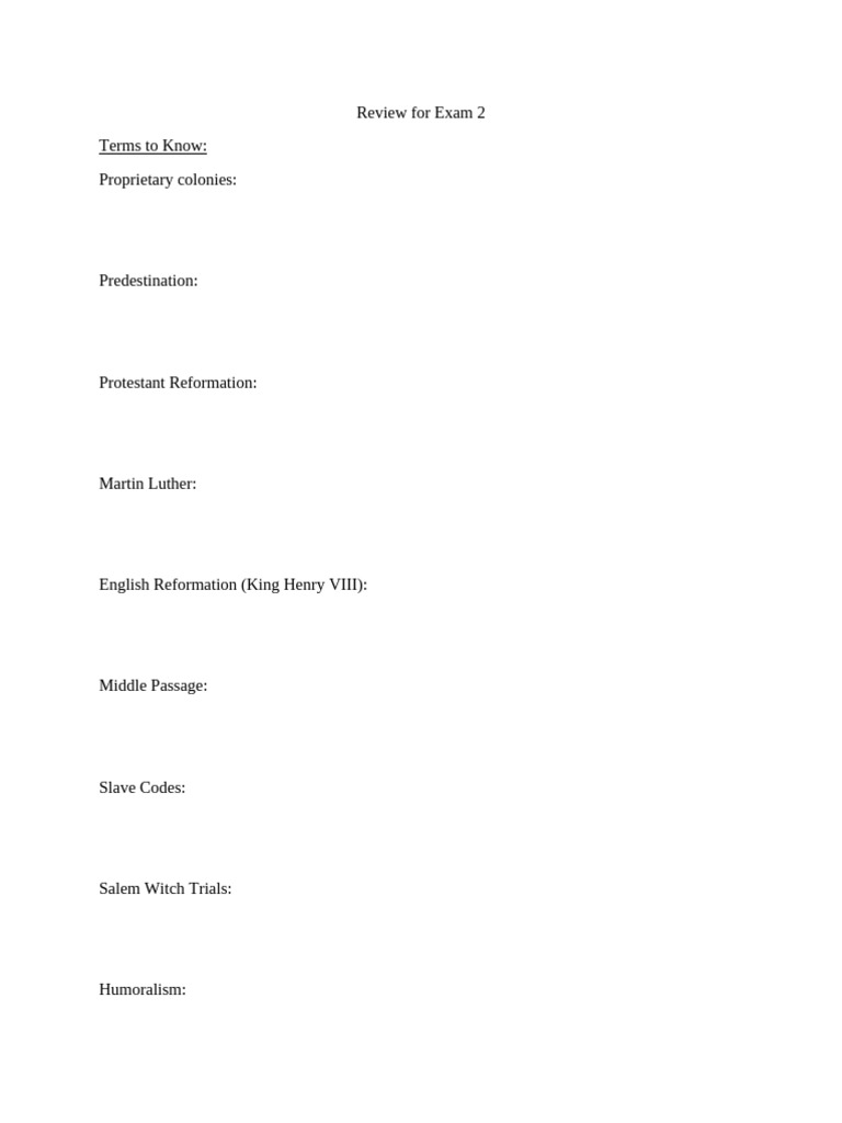 1301 Exam 2 Review-FA24 | PDF