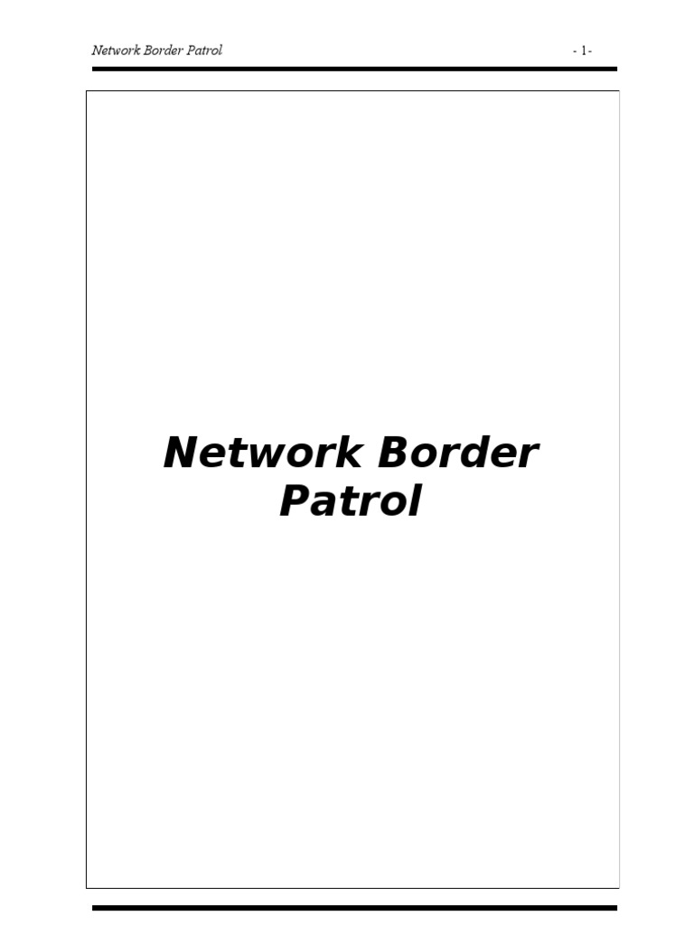 Network Border Patrol | PDF | Java Virtual Machine | Network Congestion