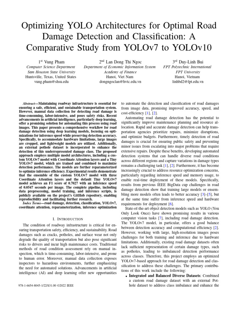 Compare YOLOv7 to YOLOv10 | PDF | Deep Learning | Statistical Inference