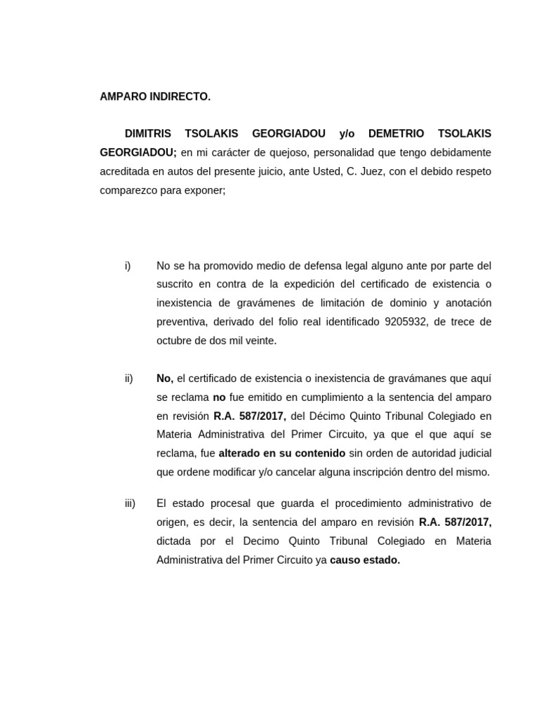 Amparo Indirecto | PDF