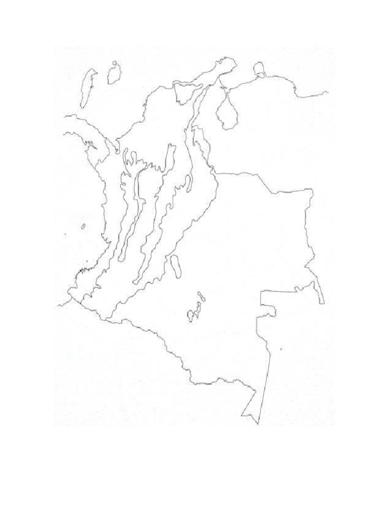 Mapa Fisico de Colombia | PDF