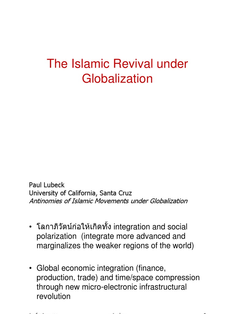 The Islamic Revival Under | PDF | Islamism | Globalization