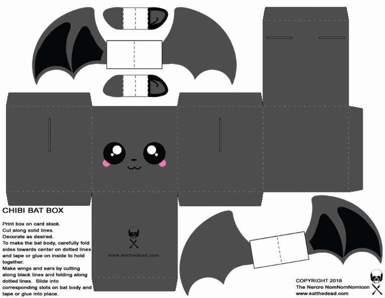 Bat Papercraft Box | PDF