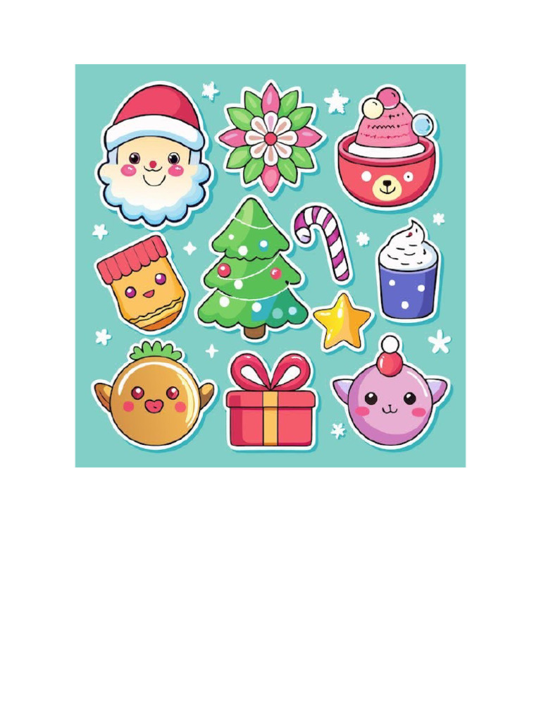 Hermosos Stickers Navideños | PDF