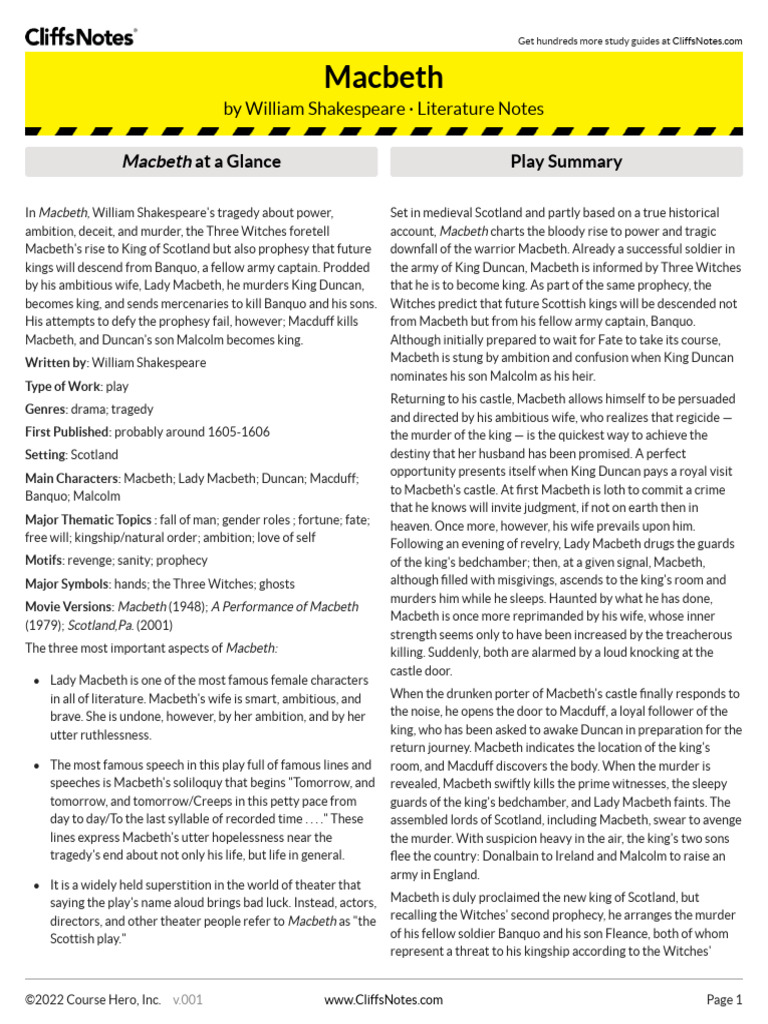 Macbeth | PDF | Macbeth