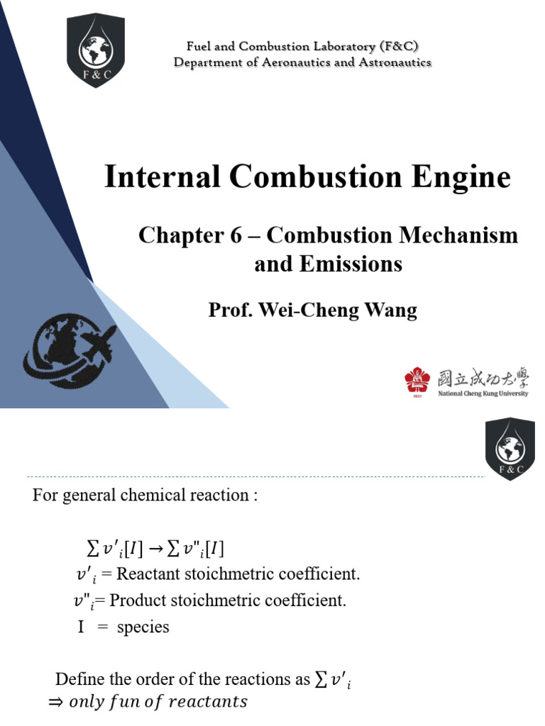 IC Engine CH-6 Combustion Mechanism and Emissions _Complete Note | PDF ...