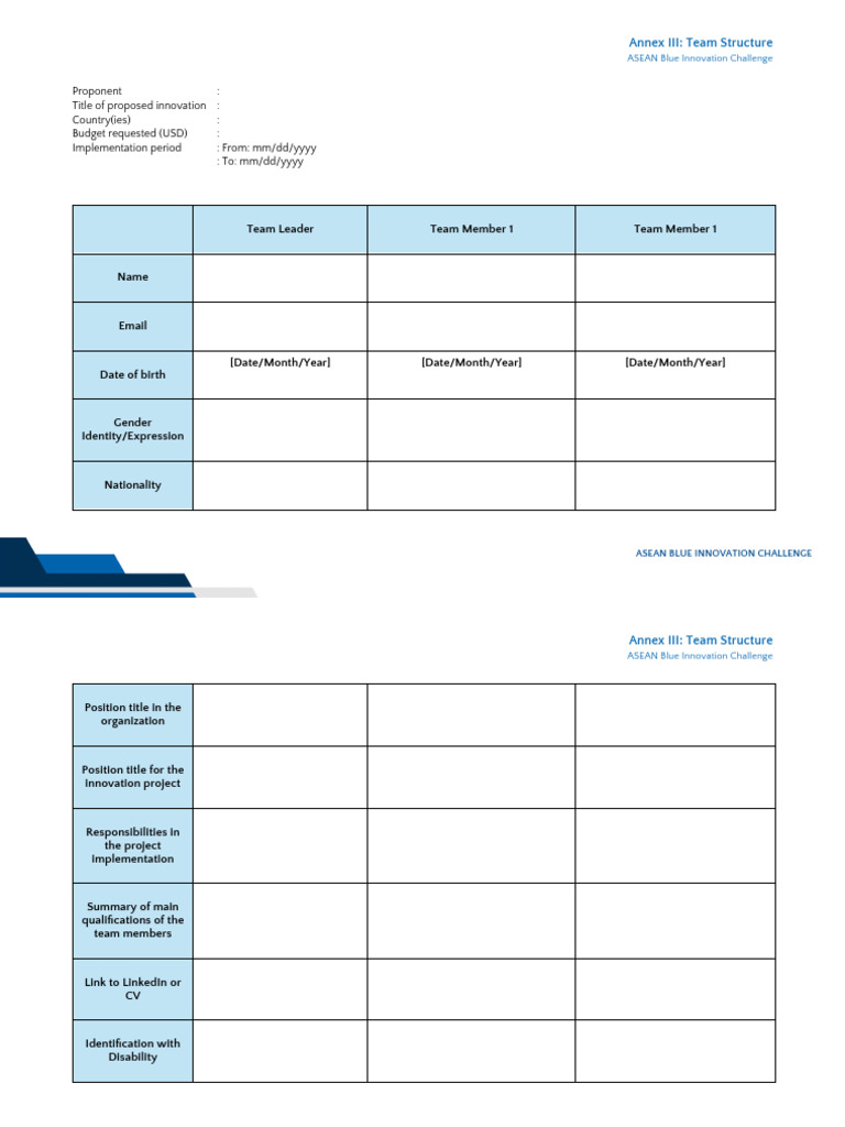 Annex III - Team Structure V.2 | PDF