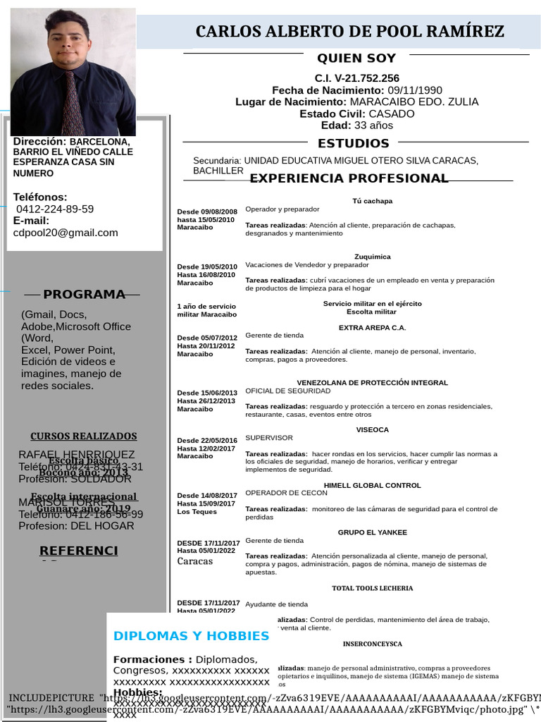 curriculum-vitae-carlos listo 2024 | PDF | Software | Informática
