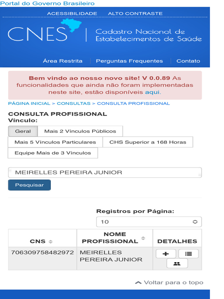 Cadastro Nacional de Estabelecimentos de Saúde | PDF