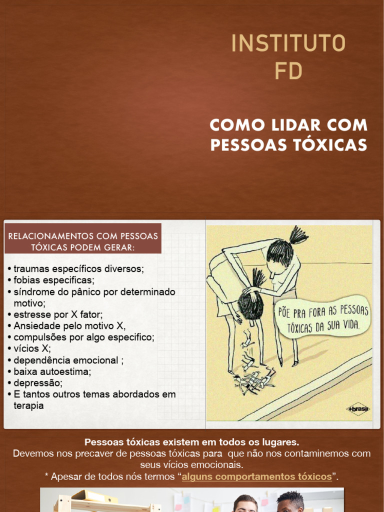 Como Lidar com Pessoas Tóxicas | PDF | Pensamento | Atitude (Psicologia)