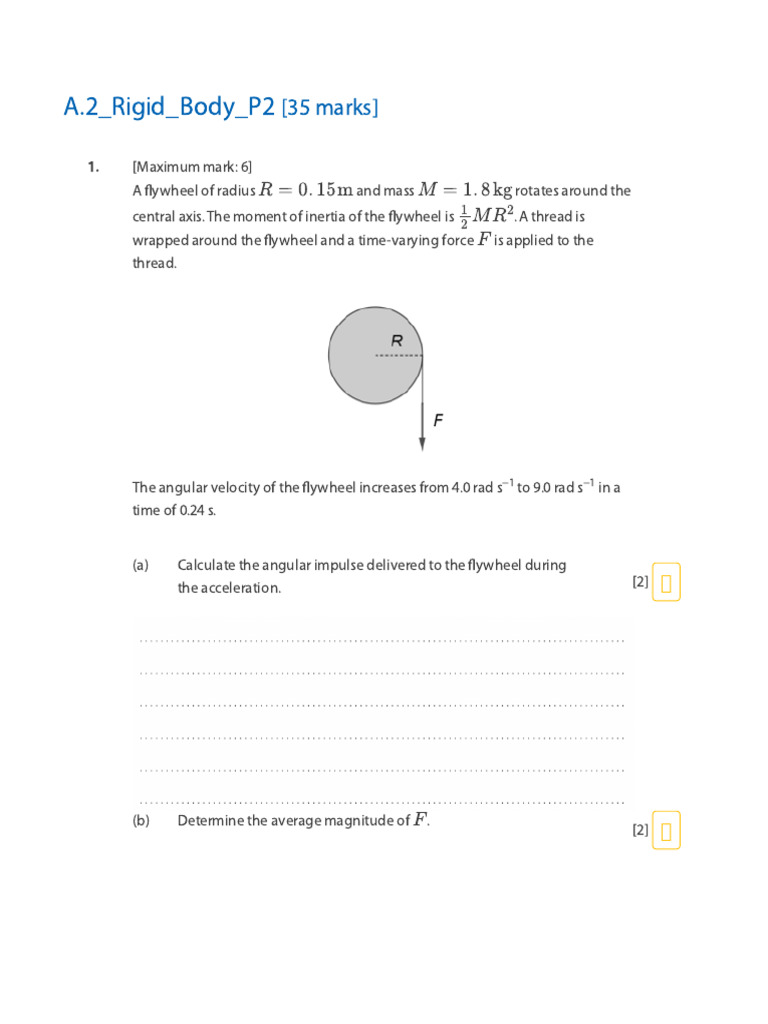 A.2_Rigid_Body_P2 | PDF | Rotation Around A Fixed Axis | Torque