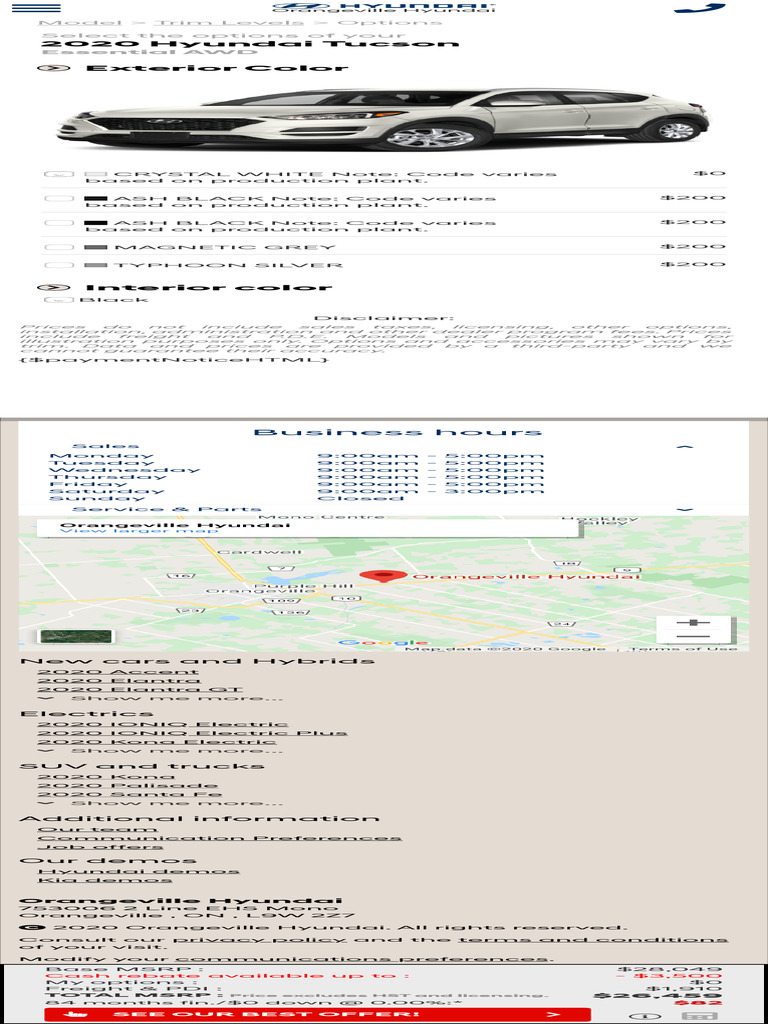 2020 Hyundai Models and Pricing Guide | PDF | Wheeled Vehicles | Front ...