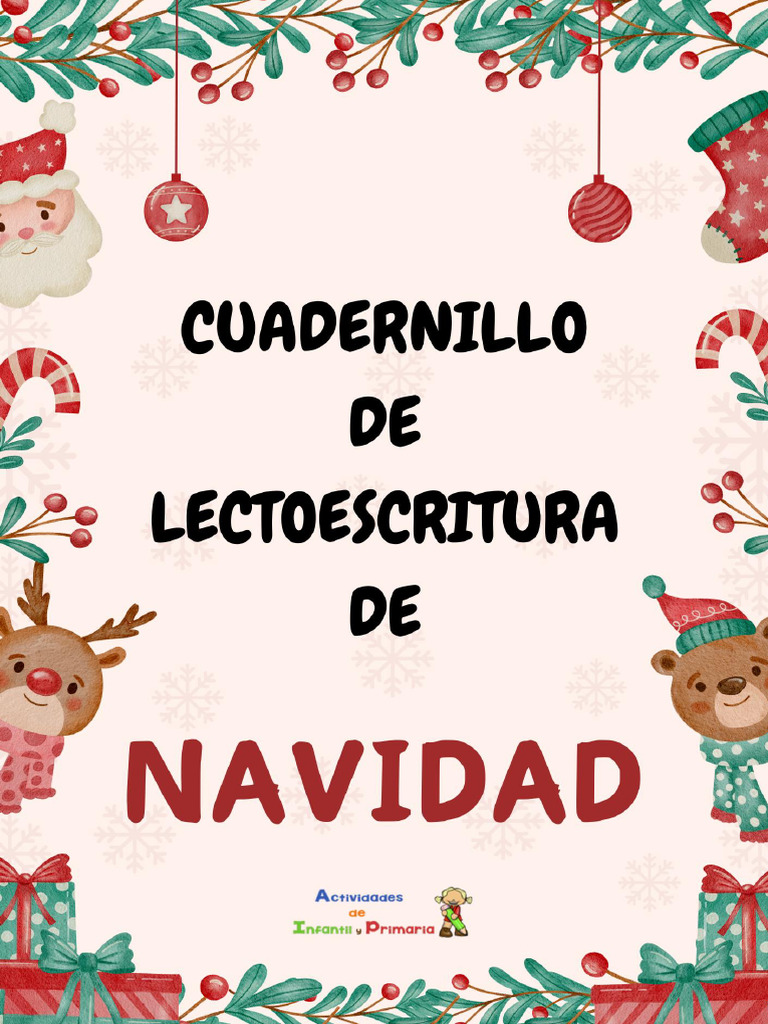 Cuadernillo de Lectoescritura de Navidad | PDF | Derechos de autor ...