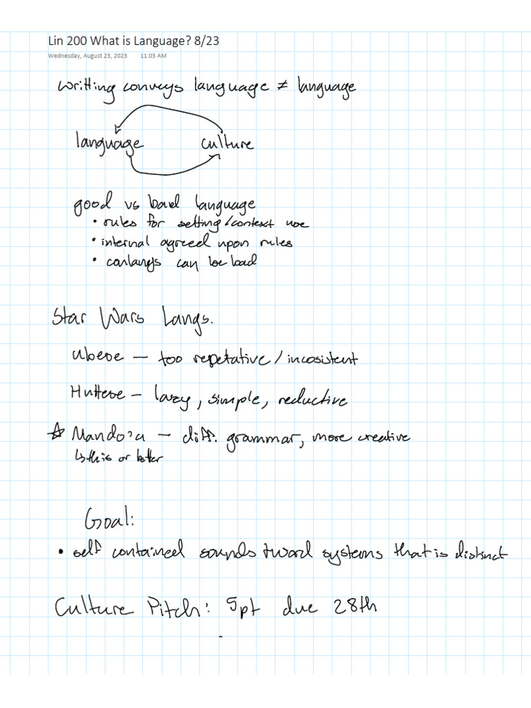 Lin 200 What is Language 823 | PDF