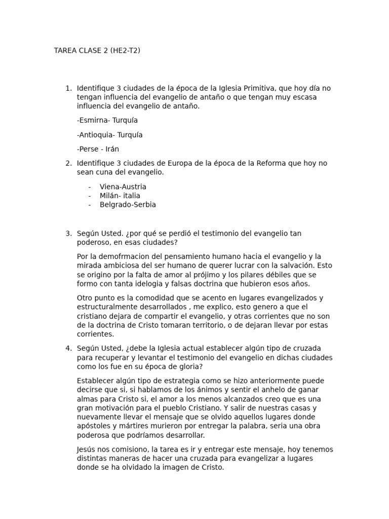 TAREA CLASE 2 (HE2-T2) | PDF