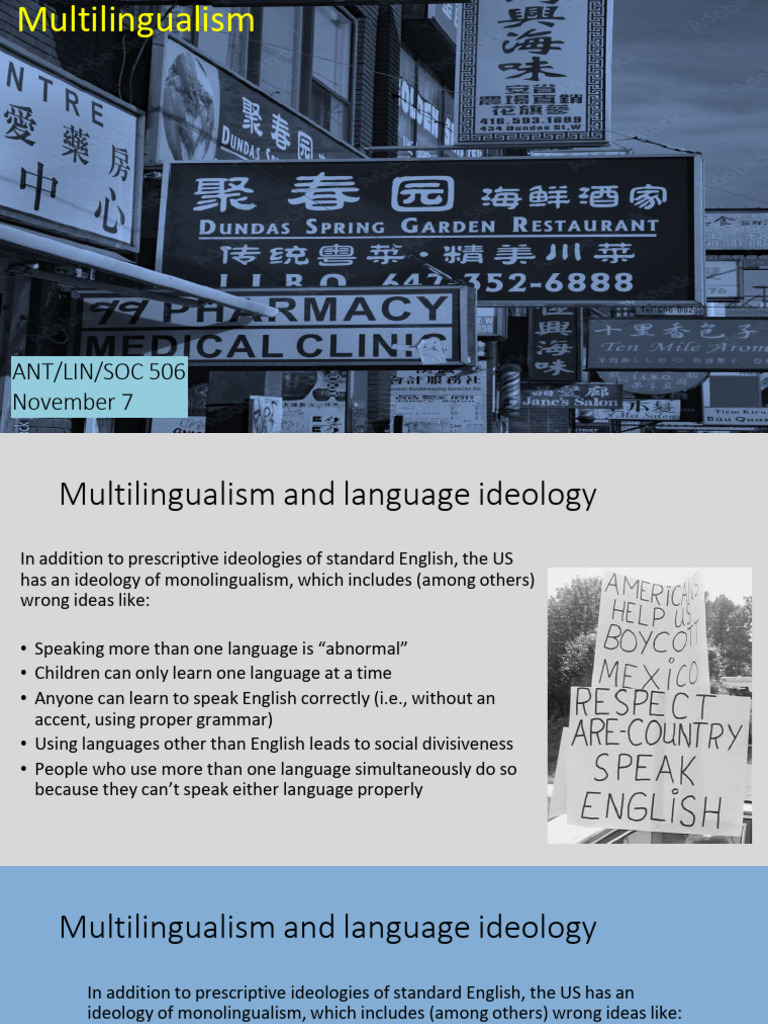 NOV 7 Multilingualism | PDF | Multilingualism | Language Education