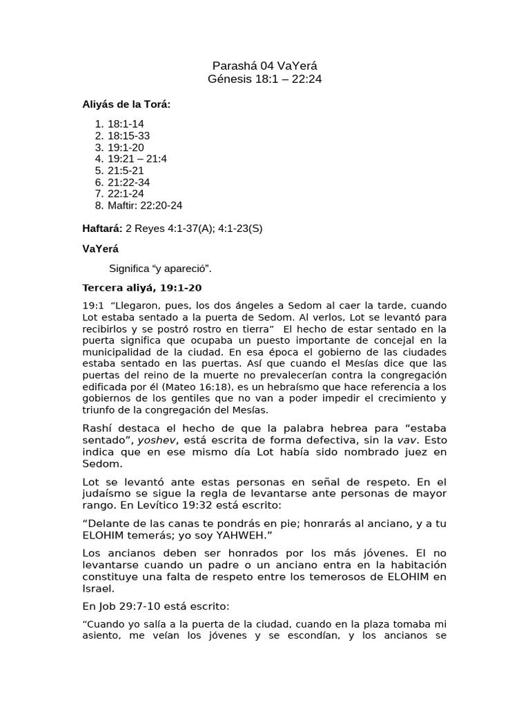 Autoridad y Respeto en VaYerá | PDF | Rut (figura bíblica) | David