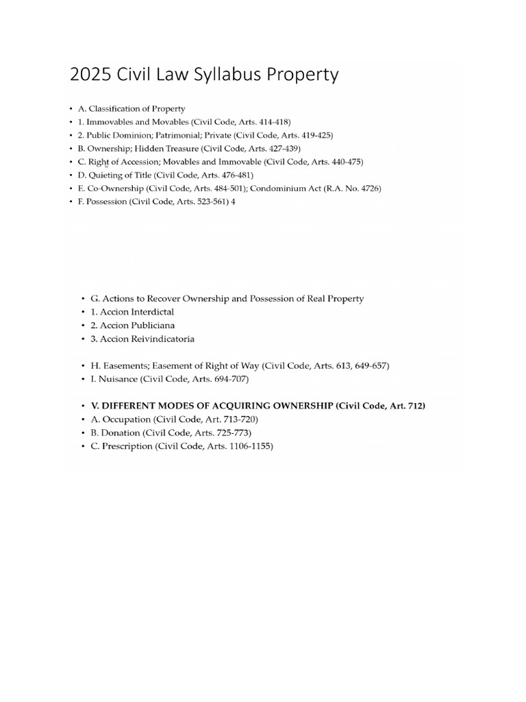 CIVIL LAW PROPERTY PPT1a | PDF