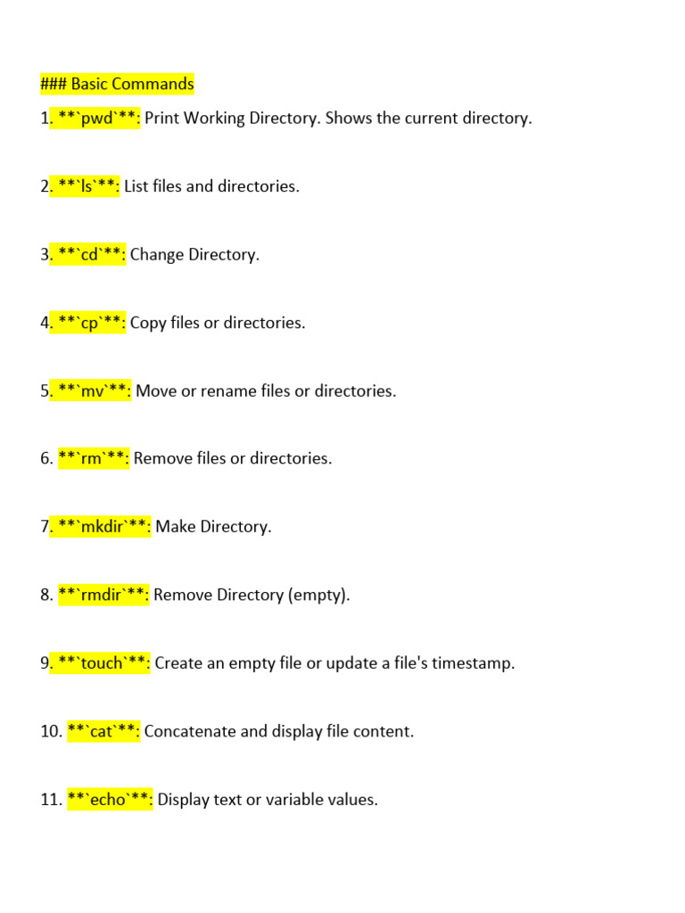 Linux Commands | PDF | Filename | System Software Linux Commands | PDF | Filename | System Software