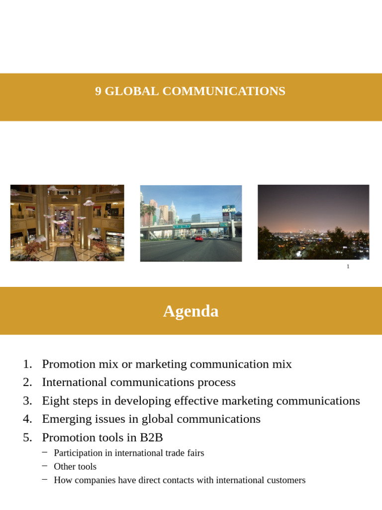 Global Marketing Communication Strategies | PDF | Communication | Brand