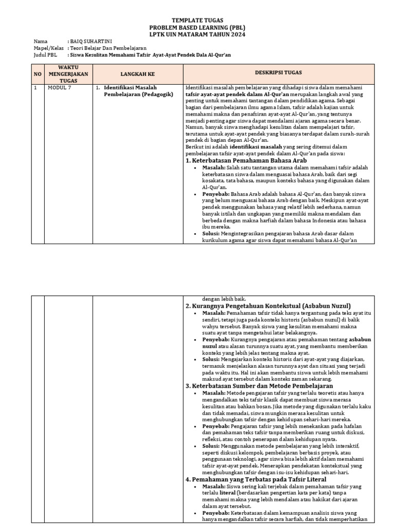 Tampl 7- 10 TUGAS PBL 2024 | PDF