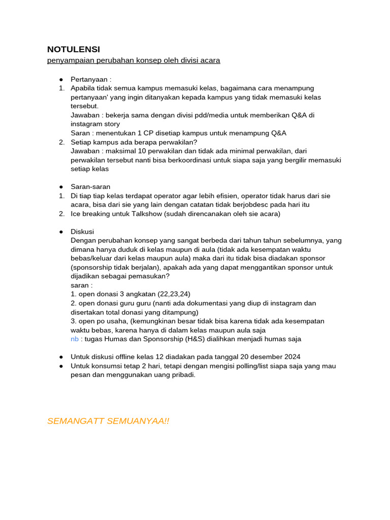 notulensi, selasa 10-des-2024 | PDF