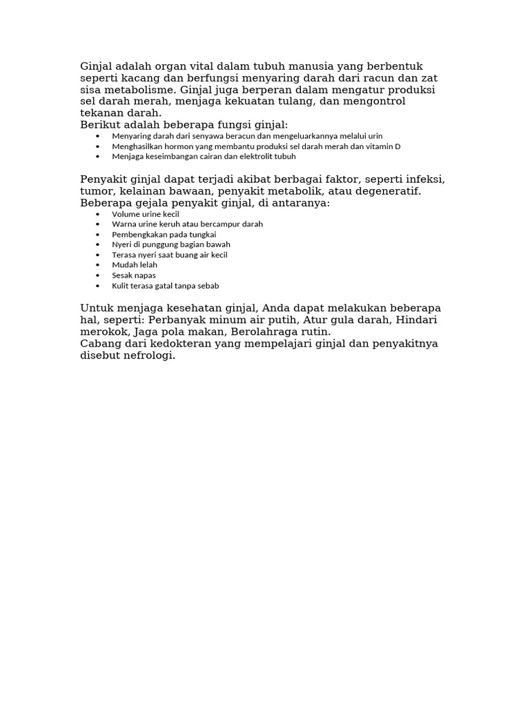 Ginjal | PDF
