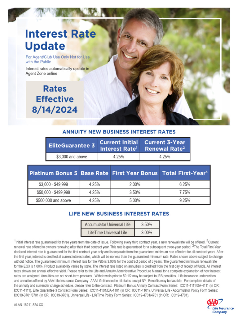 PBA - Interest Rate Update Agent Flyer - 18211-824-XX | PDF | Interest ...