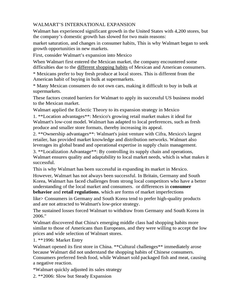 WALMART | PDF | Walmart | Retail